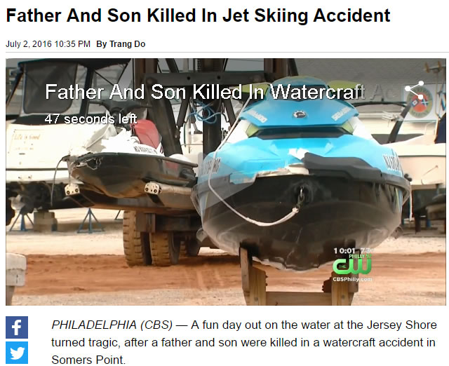 Father, son killed in horror jetski crash in the US